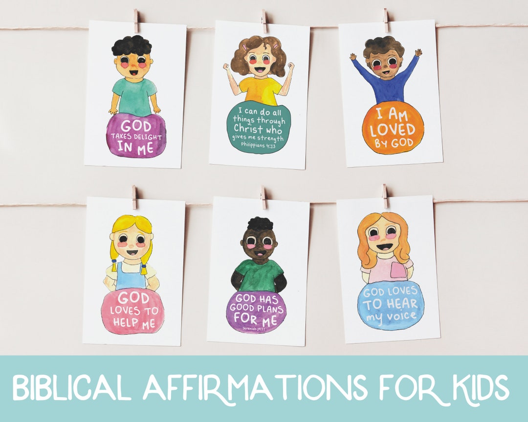 Christian Affirmations Cards, Printable Affirmation Cards, Affirmation ...