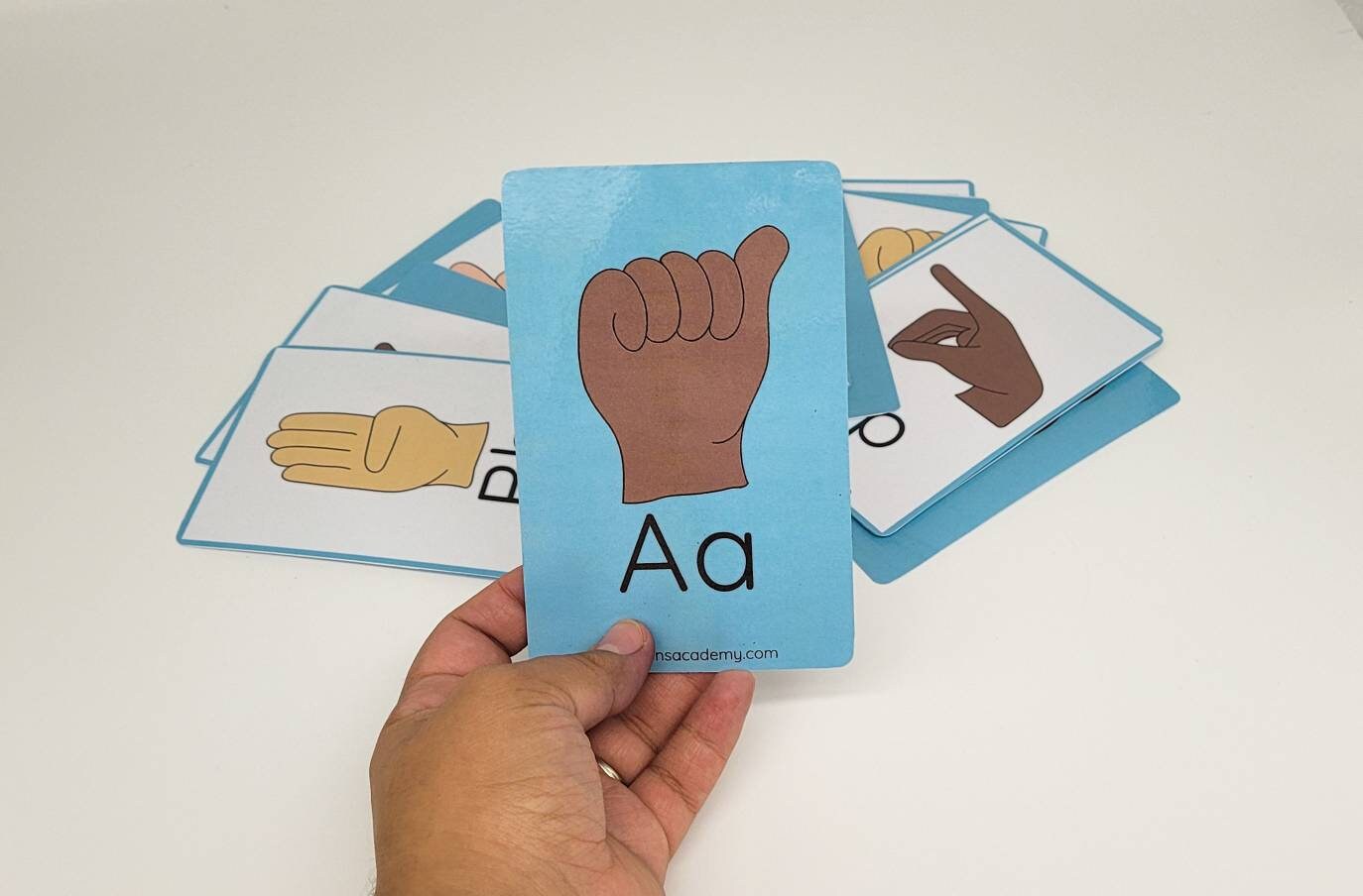 Alphabet ASL Flashcards, ASL, Sign Language, Homeschool, Deaf Education ...