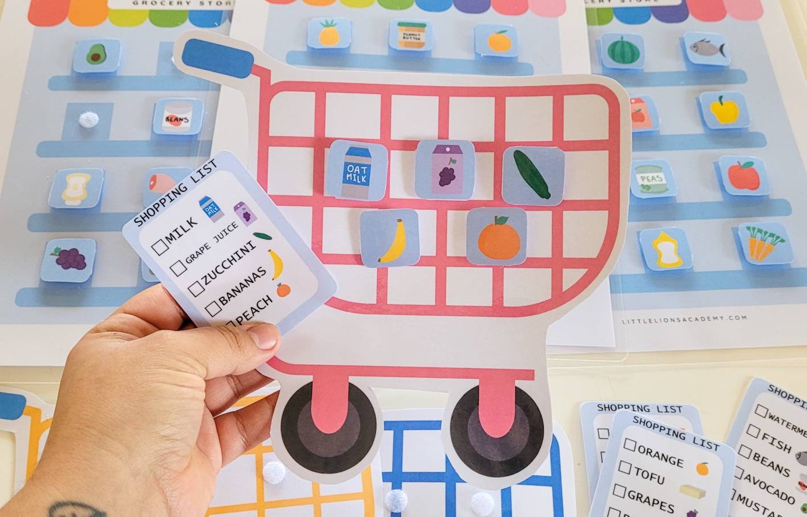 Grocery Store Activity Printable, Pretend Play Printables, Shopping ...