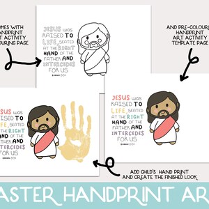 Christian Easter Activities, Easter Handprint Art, DIY Kid Craft ...