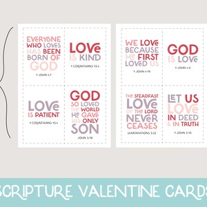 Scripture Valentine Cards, Bible Verse Card, Printable Valentine Cards ...