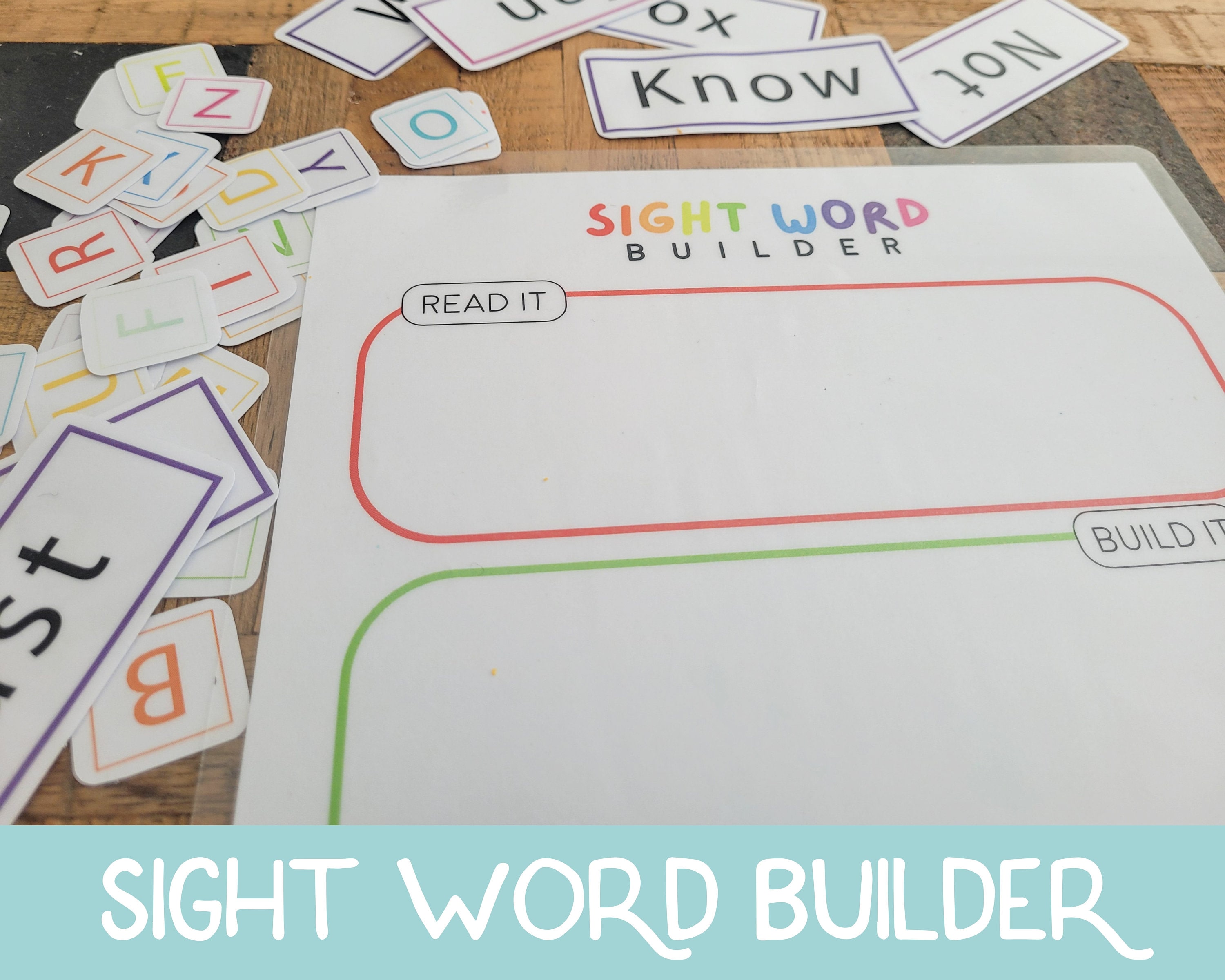 Sight Word Builder, Printable, Reading, Literacy, Spelling, Handwriting ...