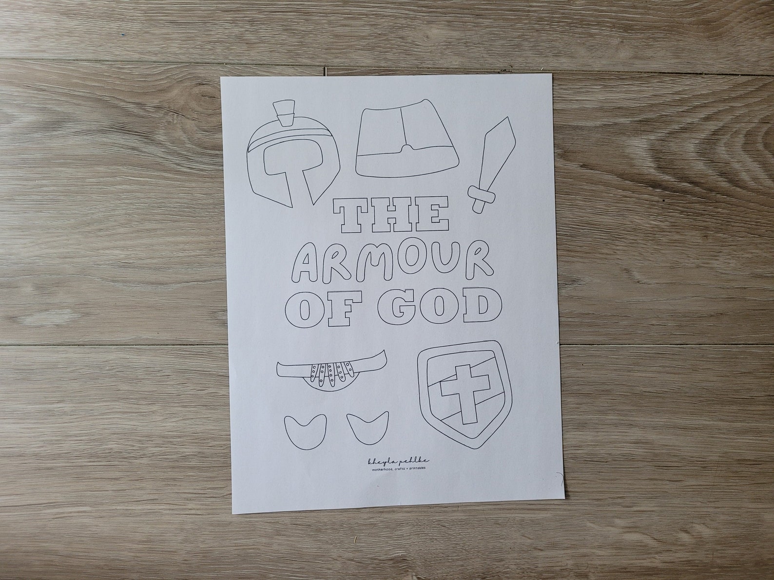 Armor of God Printable Activities, Bible Lesson, Sword of the Spirit ...