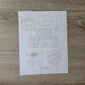 Armor of God Printable Activities, Bible Lesson, Sword of the Spirit ...