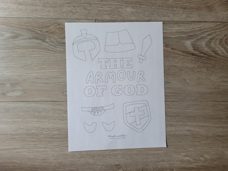 Armor of God Printable Activities, Bible Lesson, Sword of the Spirit ...