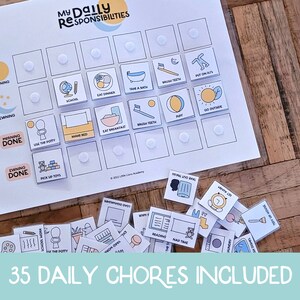 Kids Responsibility Chart, Daily Routine Chart, Daily Routine for ...