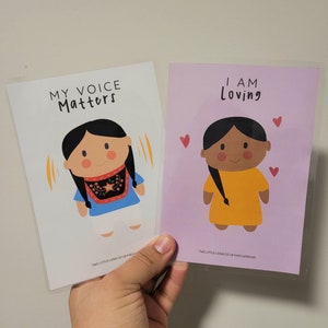 English and Spanish Affirmation Cards for Kids, Printable Affirmation ...