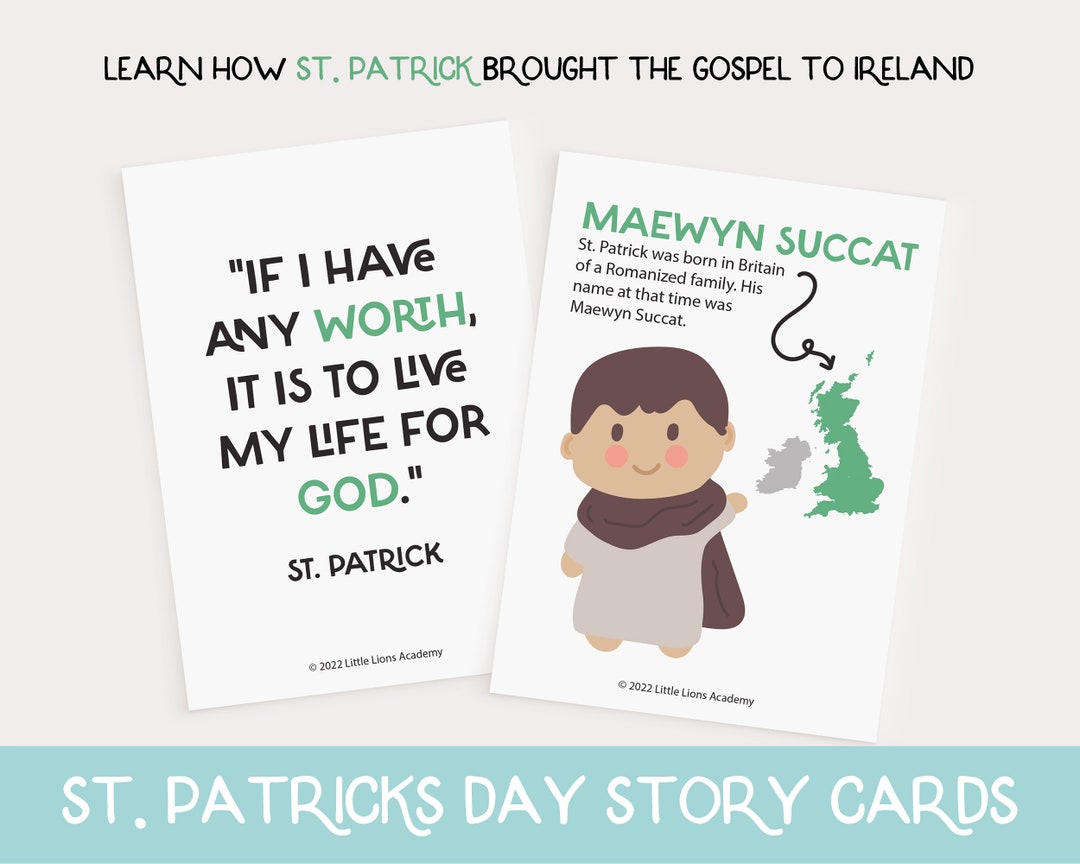 Christian St Patricks Day Actvities, St Patrick Day Story Cards ...