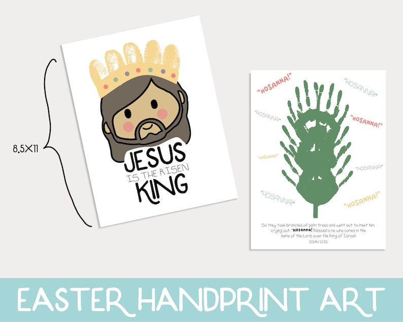 Christian Easter Activities, Easter Handprint Art, DIY Kid Craft ...