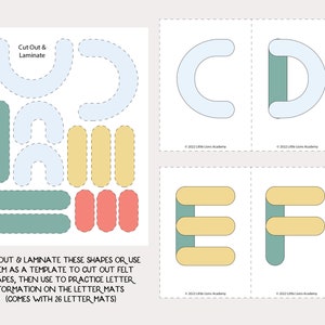 Alphabet Forming Puzzle, Printable Alphabet Puzzle for Toddlers, Letter ...