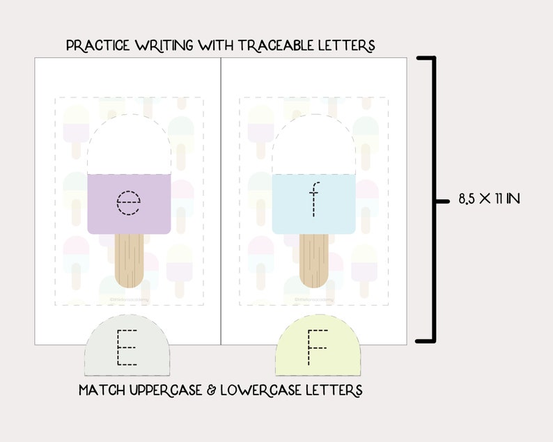 Alphabet Matching Cards, Letter Match Printable, Uppercase Lowercase ...