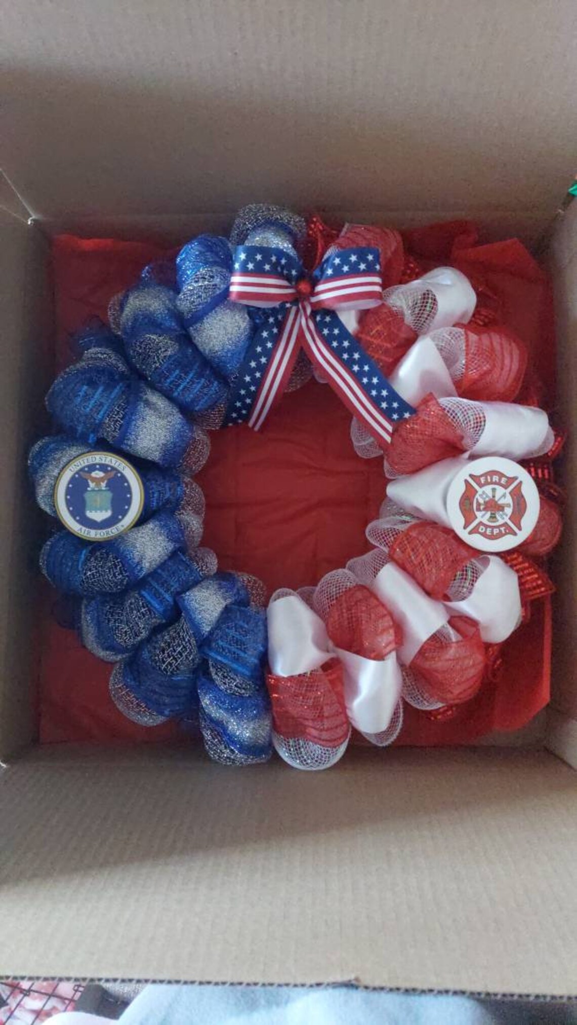 Airforce Fire Fighter Split Wreath - Etsy