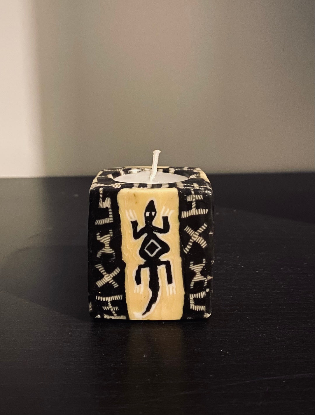 Swazi Candles | Mini Cube Lizard |wax Candles Hand-decorated - Etsy
