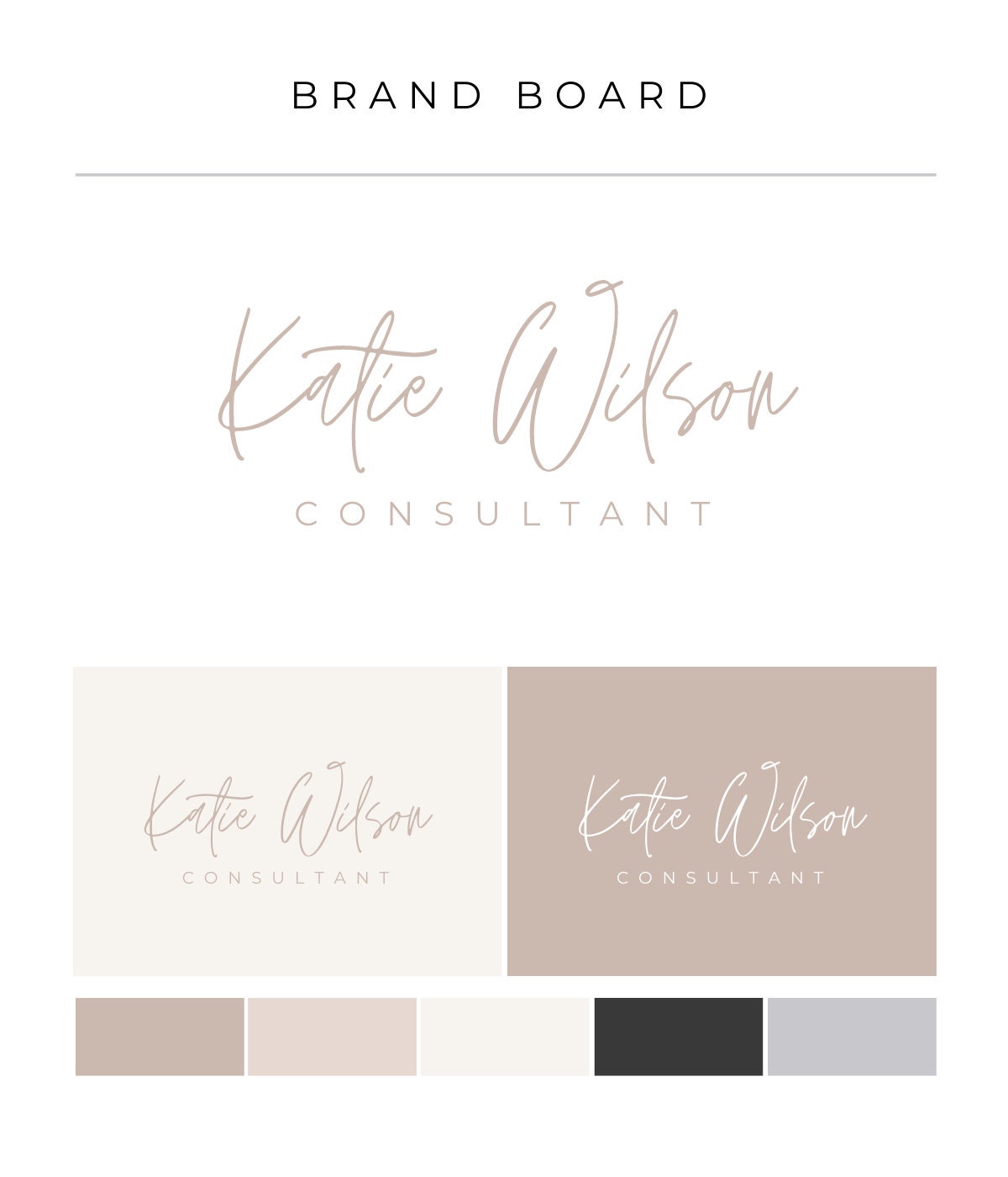 Editable Brand Boards Logo Design brand Board Template - Etsy UK