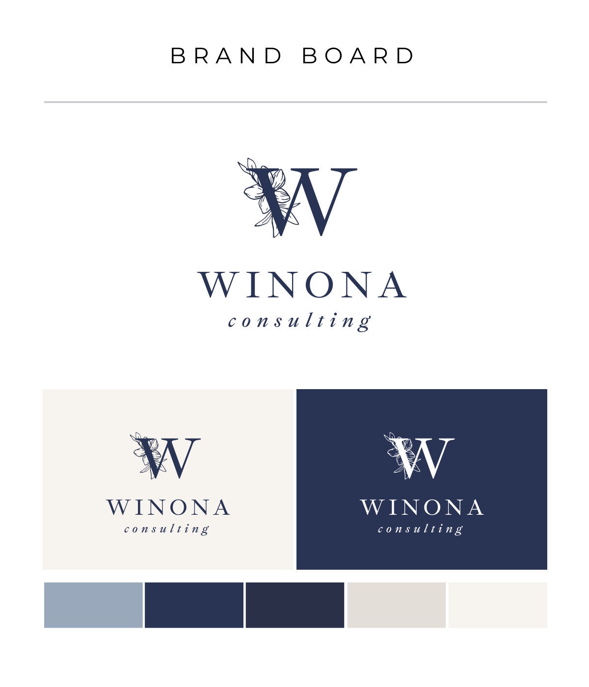 Editable Brand Boards Logo Design brand Board Template - Etsy UK