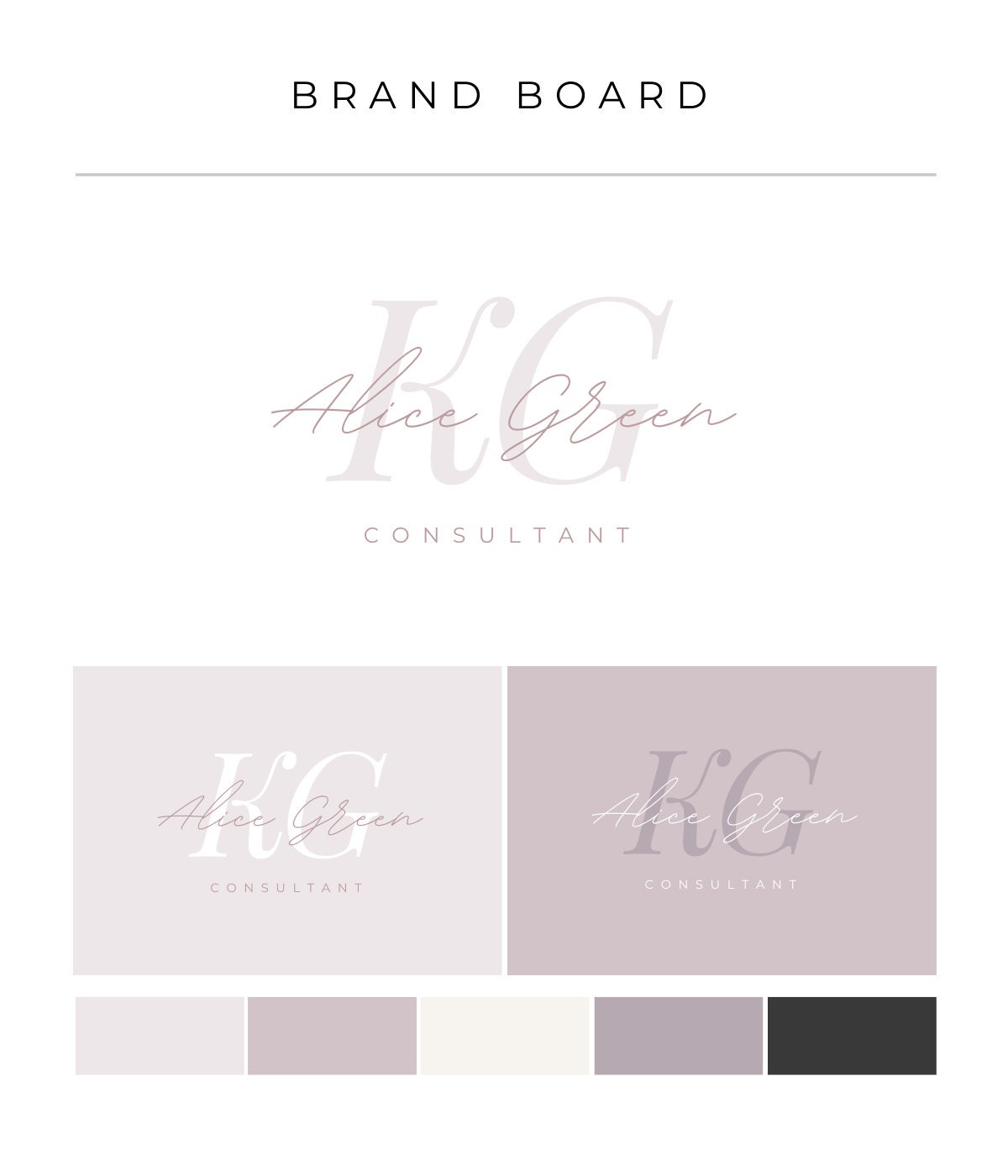 Editable Brand Boards Logo Design brand Board Template Canva Editable ...