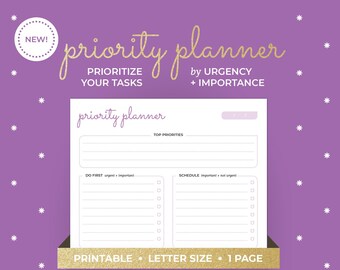 Task Priority Matrix - Etsy