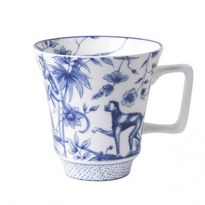 Set of 4 Delft Blue Elegant Tea Cup Porcelain Decorated With - Etsy