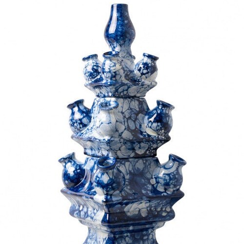 Tulipiere Delft Blue Tulip Vase Three Tier Pyramid Style - Etsy UK