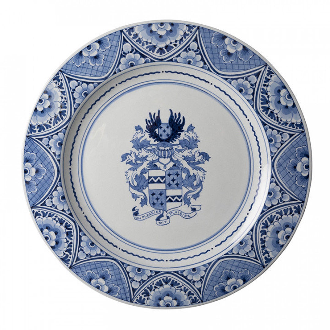 Hand-painted Personalized Plate Delft Blue - Etsy