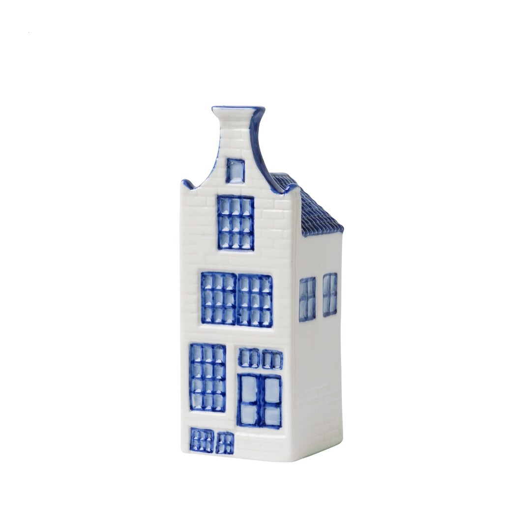 Delft Blue Miniature Dutch Canal House With a Clock Gable - Etsy