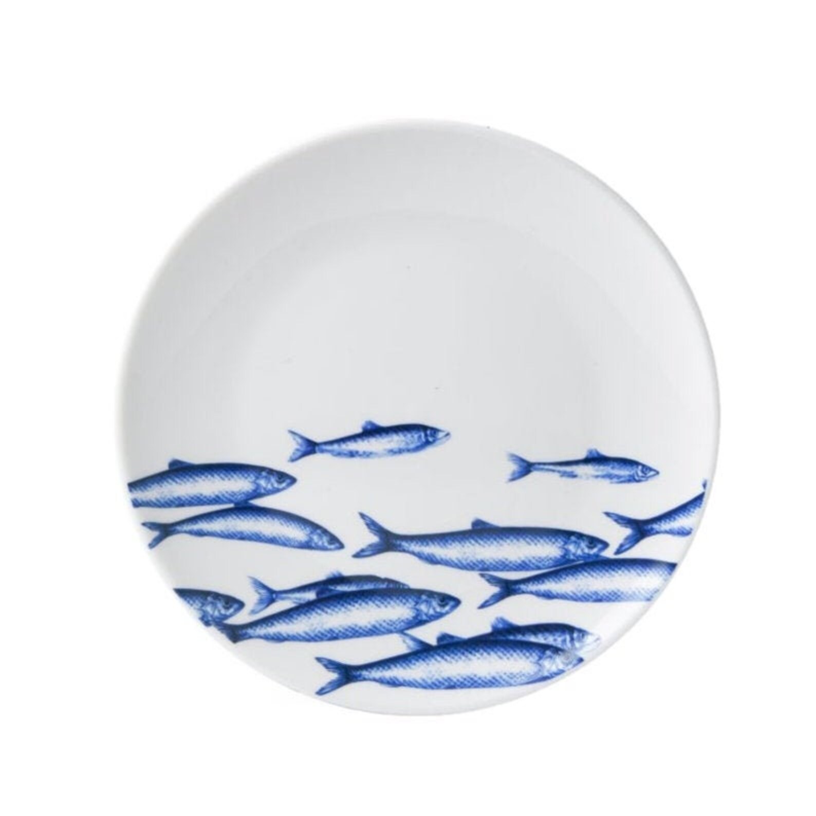 Delft Blue Plate With Fish Swimming Away Porcelain Wall - Etsy