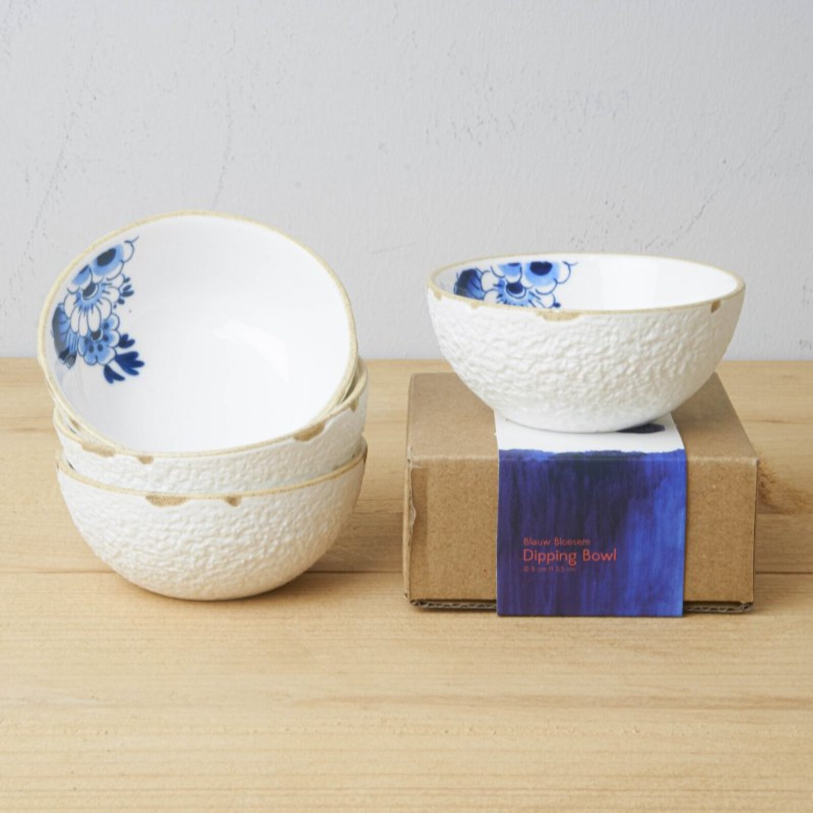 Set of 4 Delft Blue Porcelain Dip Bowls | Etsy