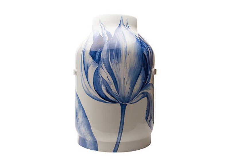 Exclusive Delft Blue Porcelain Tulip Vase, 6 Vases in 1, Exclusive Hand ...