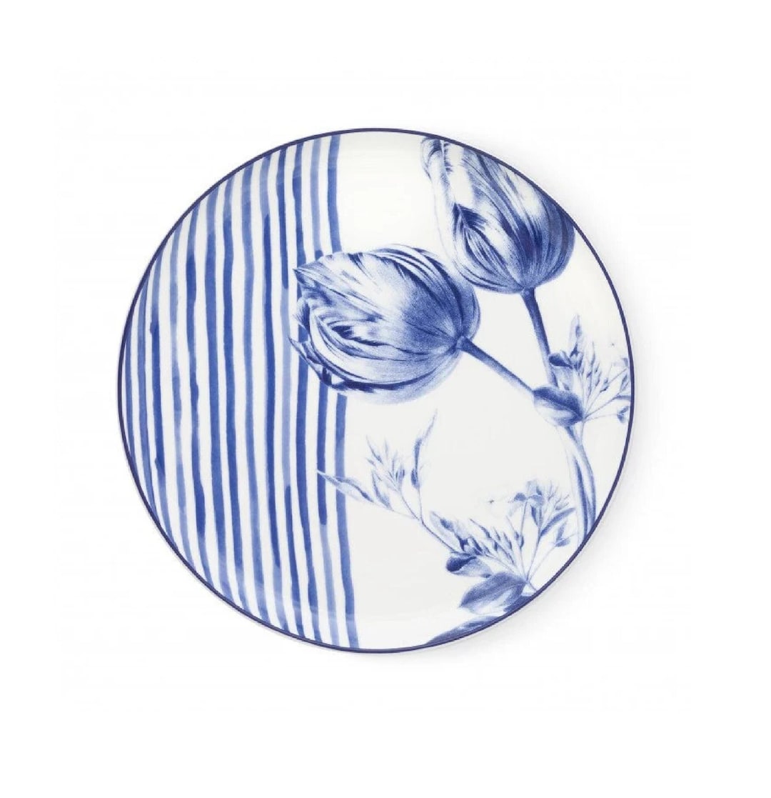 Plate 26 Cm, Sharing Moments Tulip, Delft Blue Porcelain - Etsy