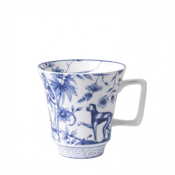 Set of 4 Delft Blue Elegant Tea Cup Porcelain Decorated With - Etsy