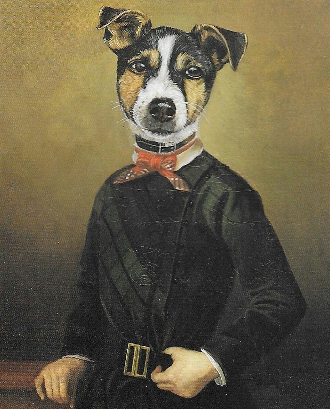 Jack Russell Terrier "jacques" - CUSTOM MATTED - 1993 Vintage Dog Art ...