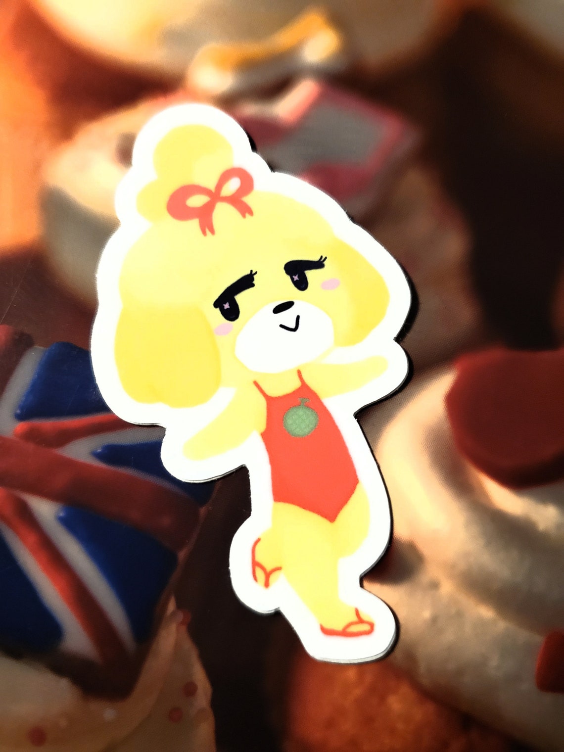 Isabelle Swimsuit Sticker Animal Crossing New Horizons Die-cut | Etsy