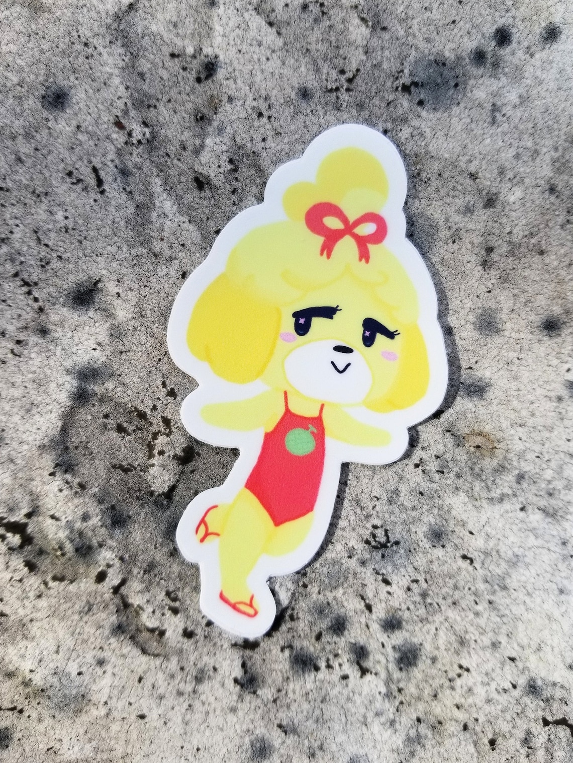 Isabelle Swimsuit Sticker Animal Crossing New Horizons Die-Cut | Etsy