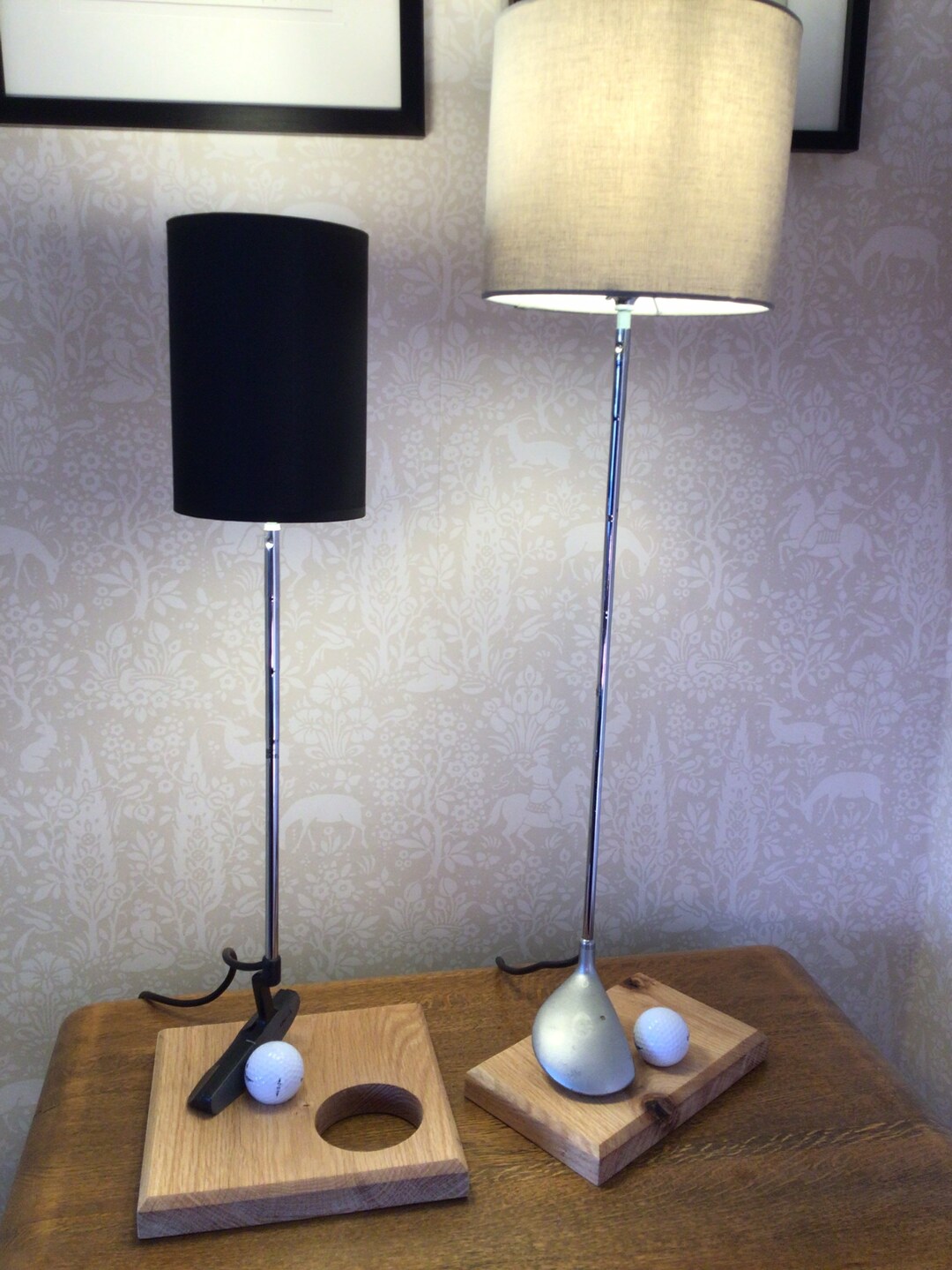 Golf Club Table Lamp Bases/ Upcycled Golf Club Desk Lamp/ Repurposed ...