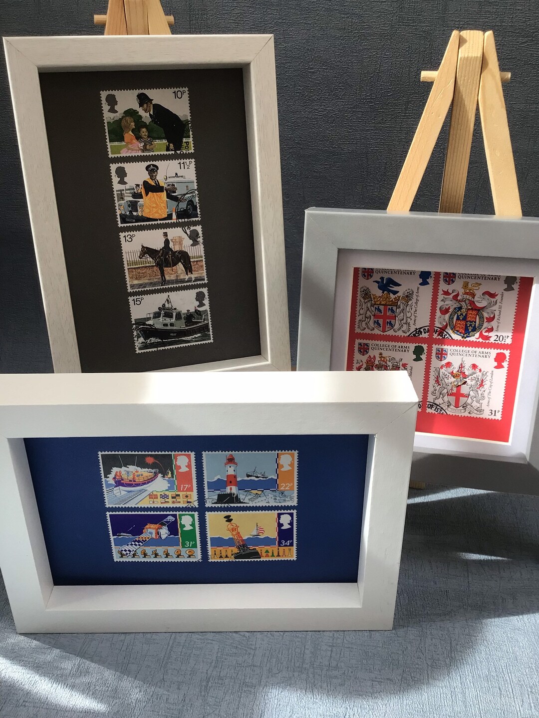 Royal Mail Framed Stamp Collections/ Genuine Vintage British Stamps ...