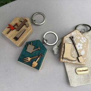 Little Oak Shed Keyrings/ Handmade Shed Key Fobs/ Garden Shed/ Man Cave ...