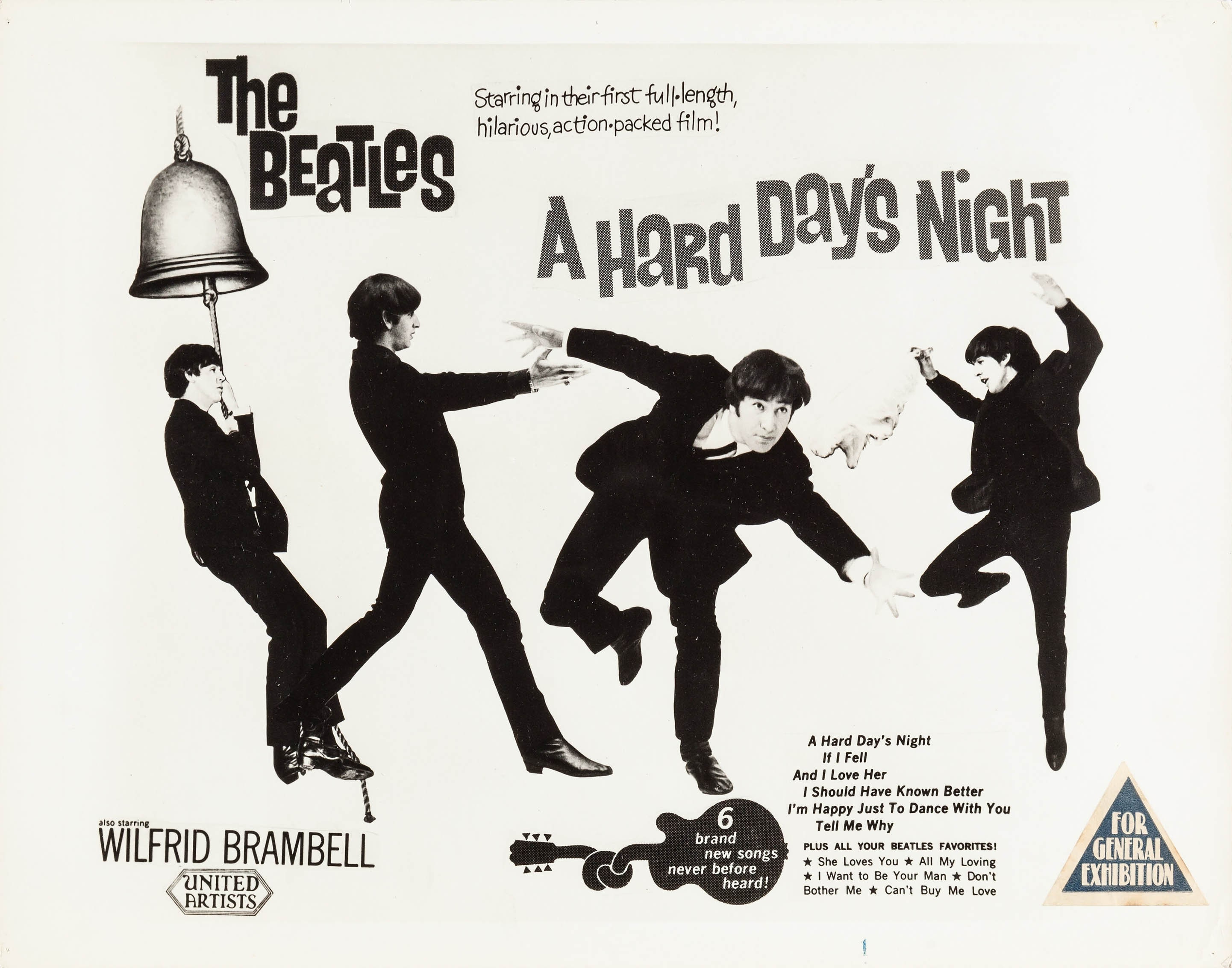 A Hard Day's Night Australian Lobby Card Movie Poster 11 X 14 Photo ...