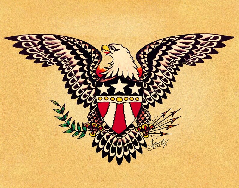 Sailor Jerry Tattoo Art 14 X 11 Photo Print - Etsy