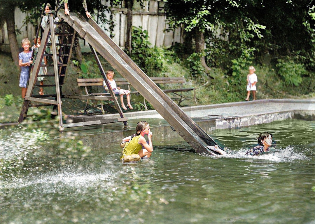 1912 Children Play at Fountains and Pools 11 X 14 Photo Print - Etsy