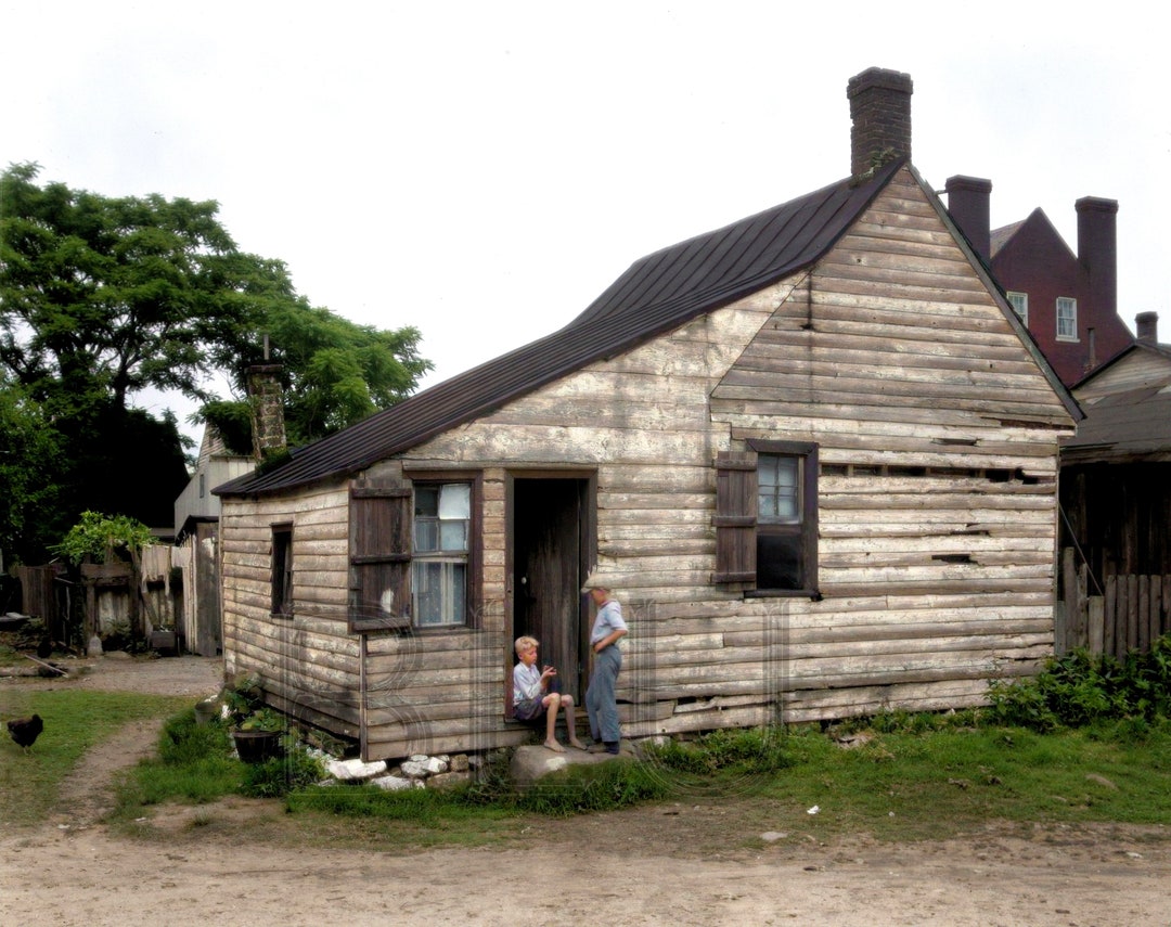 1928 Stafford County, Virginia, Cabin on Alley by Fall Run, Falmouth 11 ...