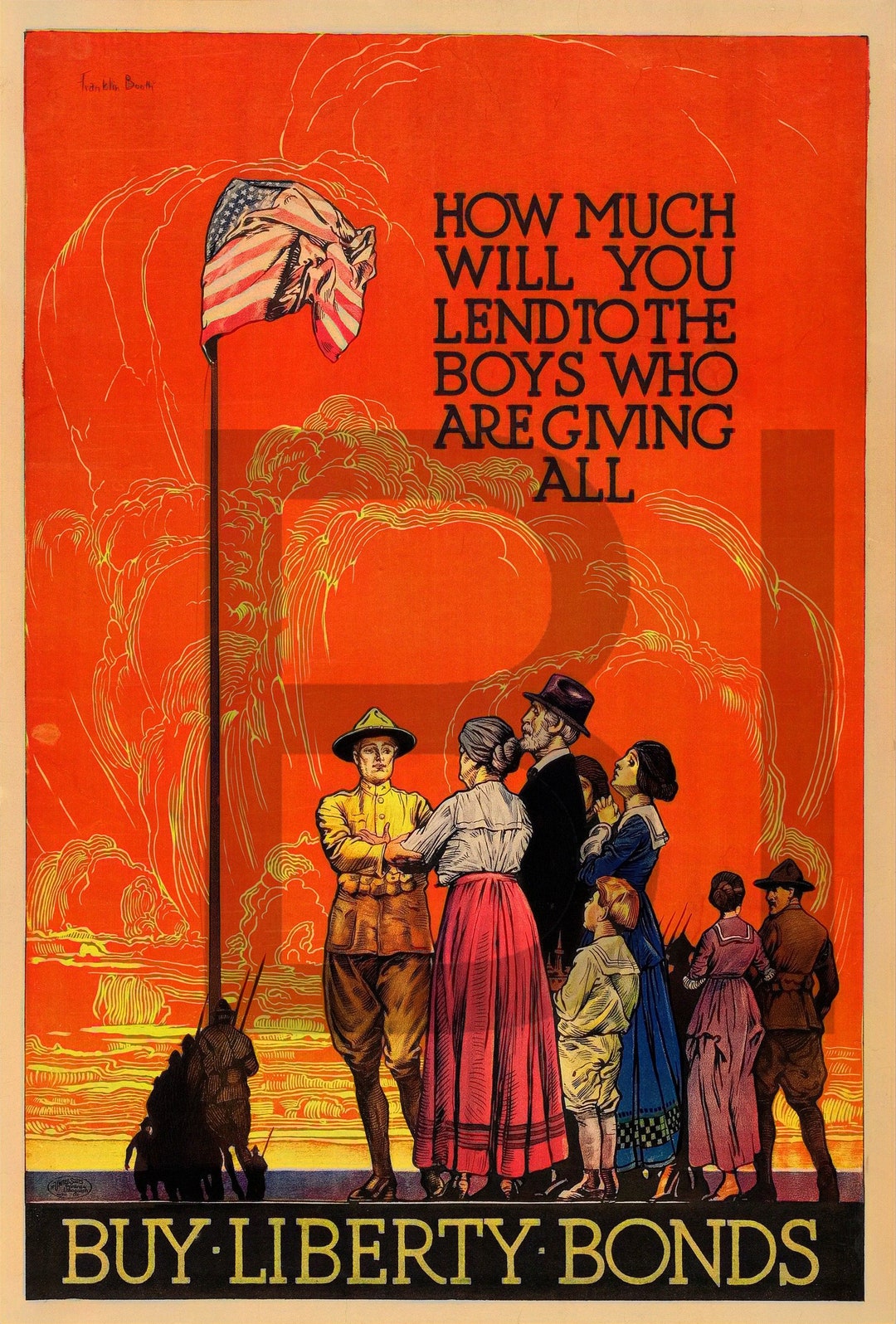 1917 World War I Propaganda Liberty Bonds Poster 13x19 Photo Print - Etsy