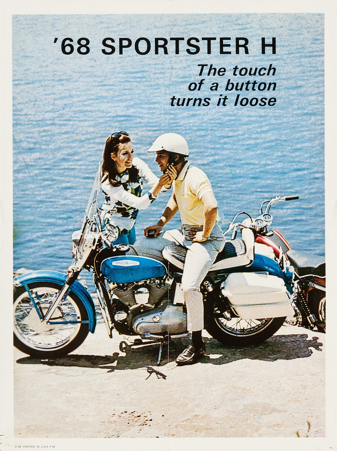 1968 Harley-davidson Sportster Advertising Poster 11 X 14 Photo Print ...