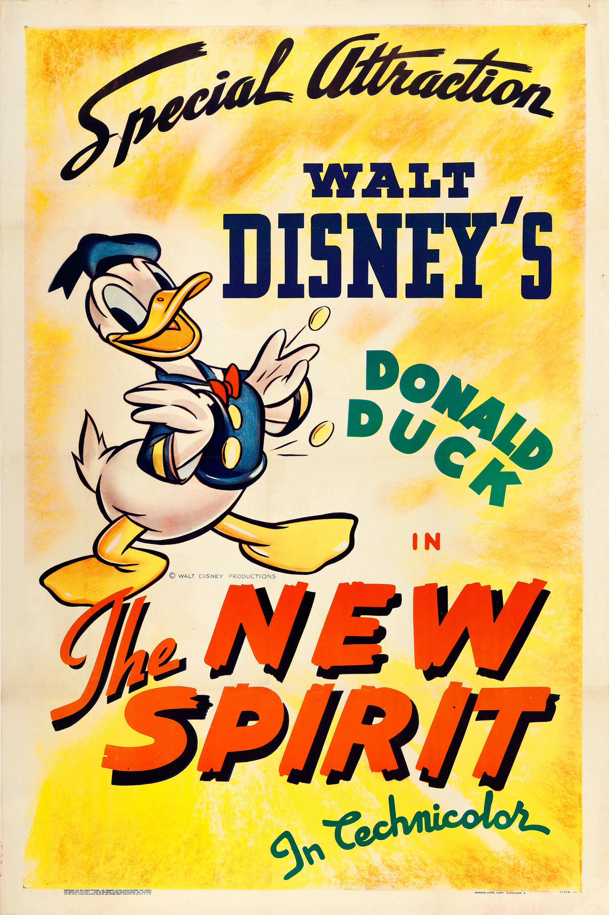 Donald Duck in the New Spirit Movie Poster 13x19 Photo - Etsy