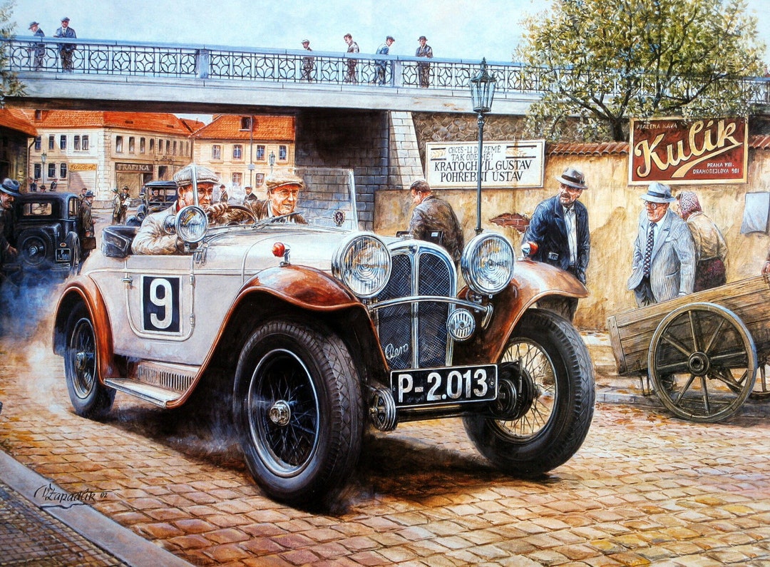 Vintage Auto Racing 13 X 19 Photo Print - Etsy