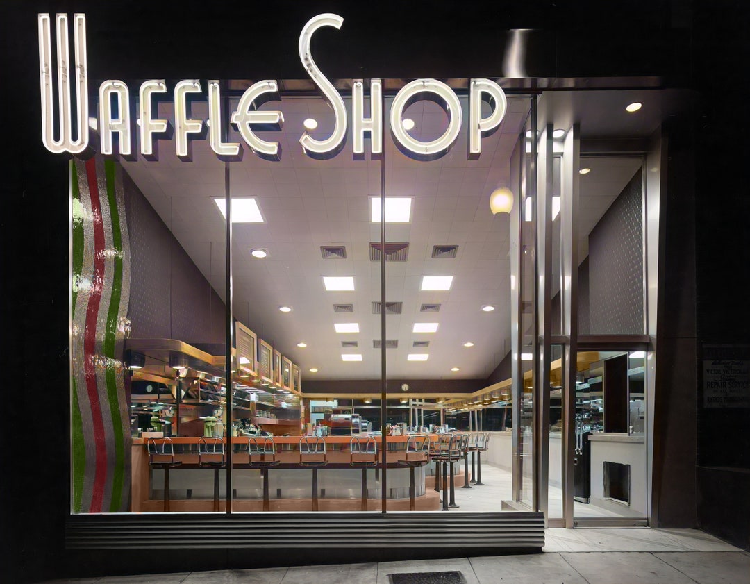 1950 the Waffle Shop at 522 10th Street NW, Washington D.C. 11x14 Photo ...