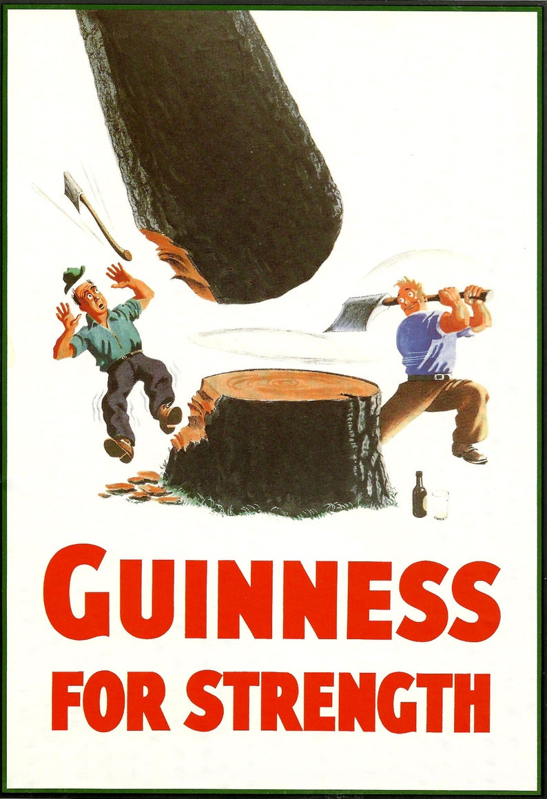Guinness for Strength Beer Ad 13x19 Photo Print - Etsy