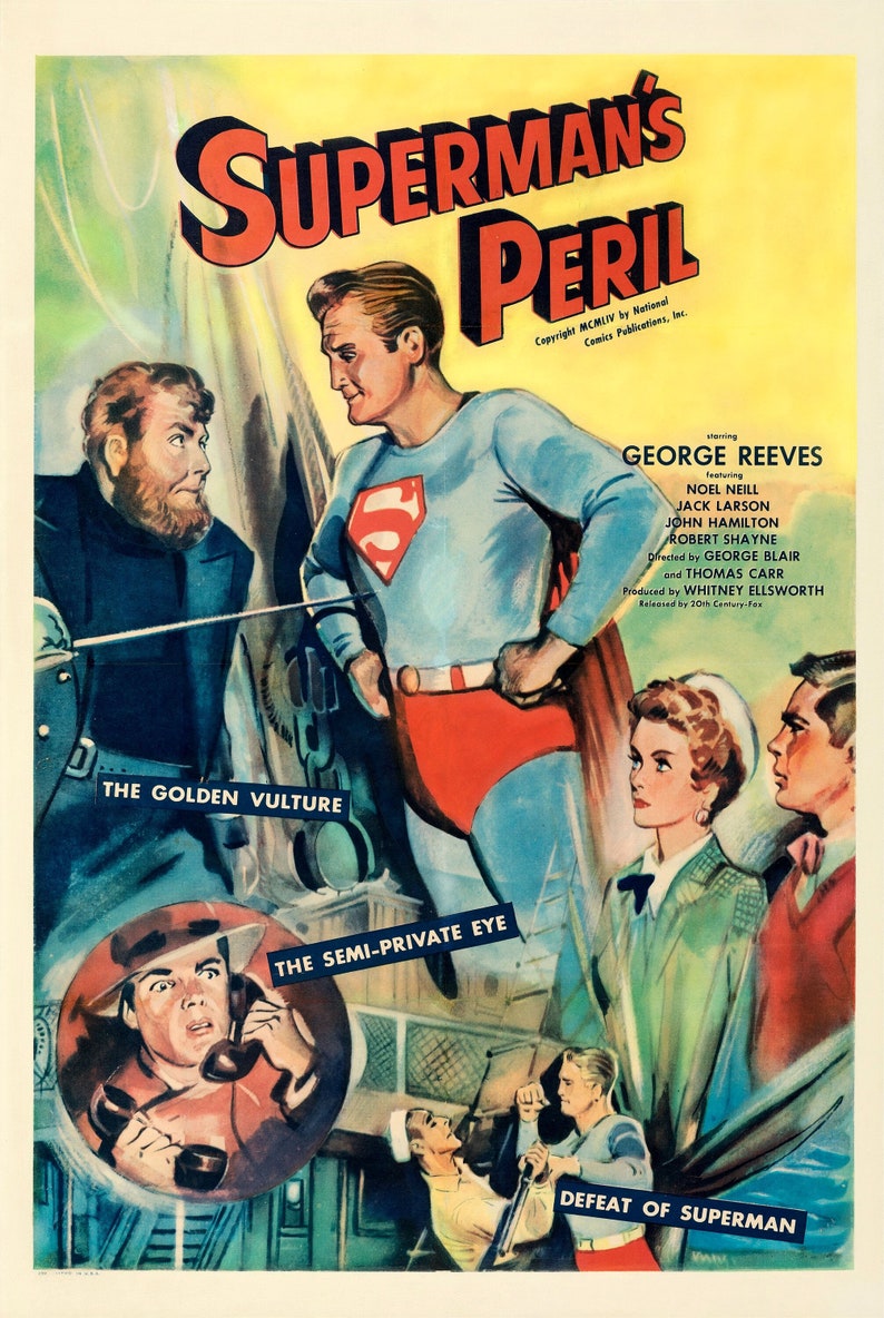 Superman's Peril Movie Poster 13x19 Photo Print - Etsy
