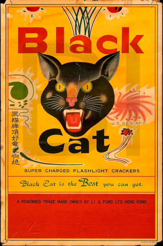 Black Cat Fireworks Logo