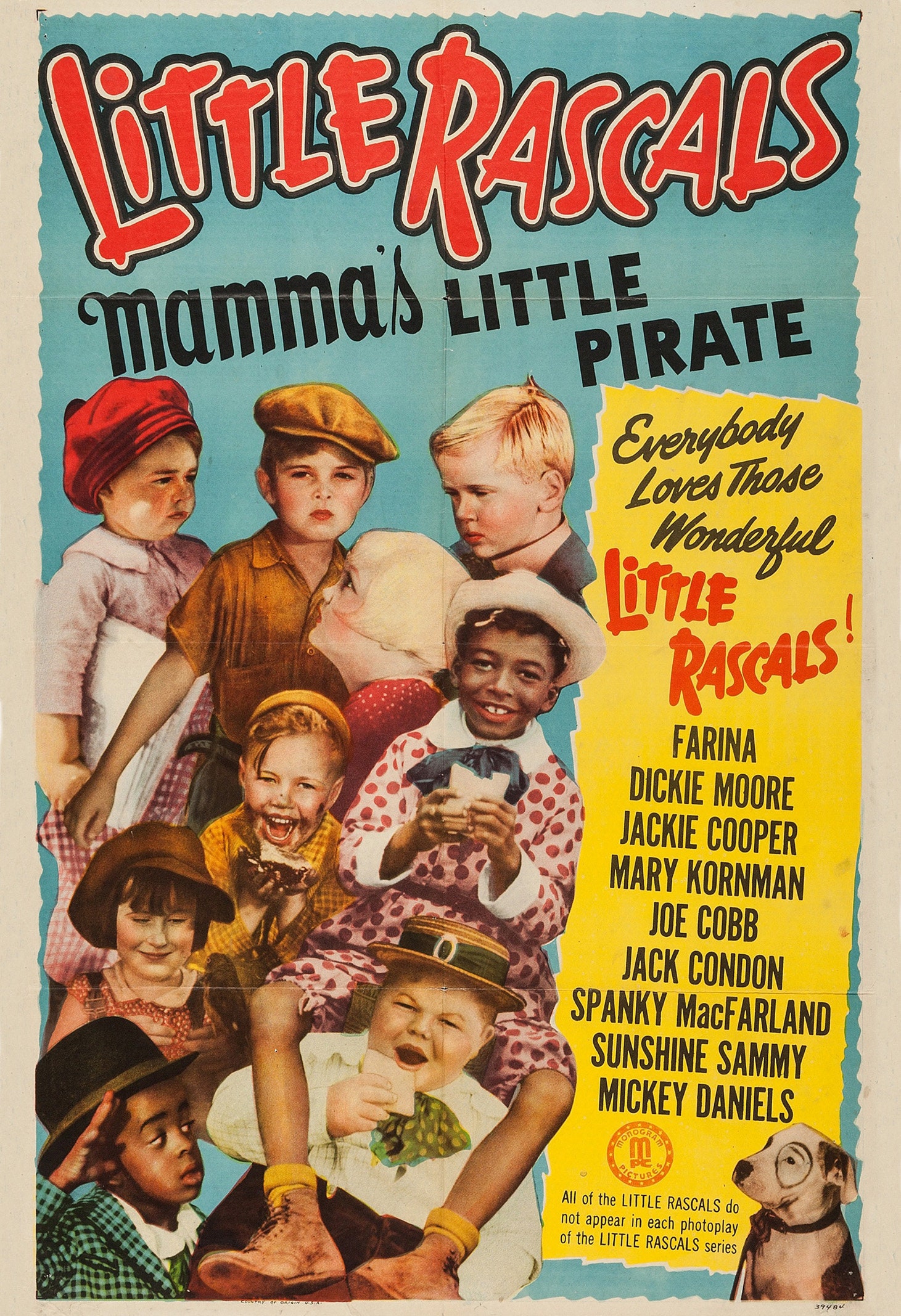 Little Rascals Mamma's Little Pirate Movie Poster 13x19 Photo Print - Etsy