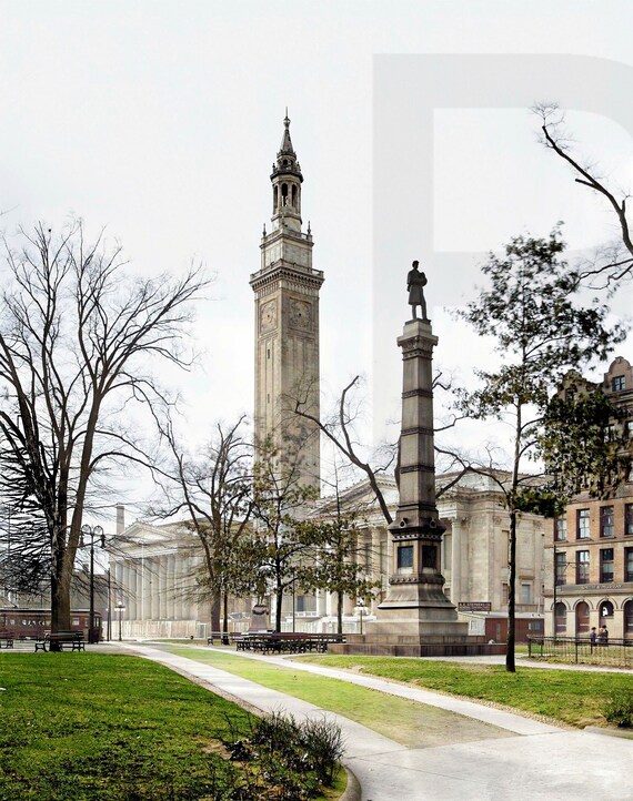 1912 Springfield Mass. Civil War Monument From Court Square. - Etsy